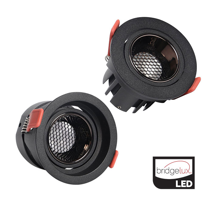 Foco Encastrar Preto Led Orientável/Recuado Orientável 5w/8w/12w ...